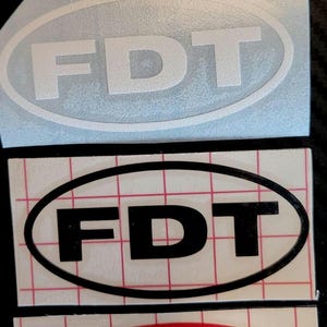 FDT Vinyl Decal, Anti Trump, F*ck DT Decal, Car Window Decal, Laptop ...