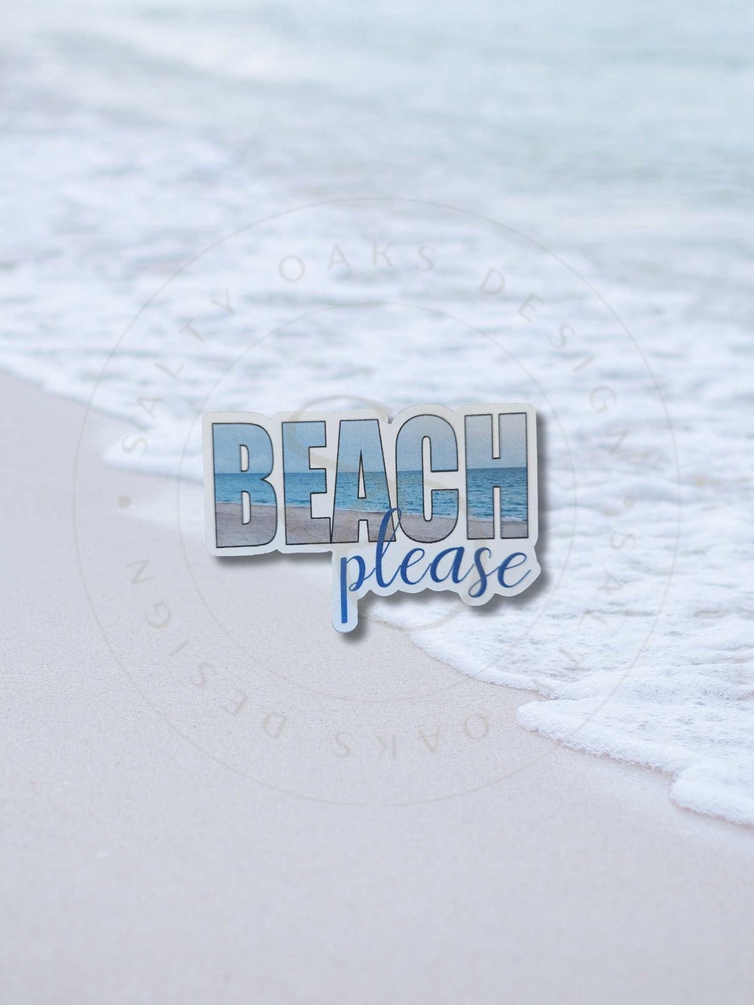 Beach Please Sticker, Funny Sticker, Laptop Sticker, Water Bottle ...