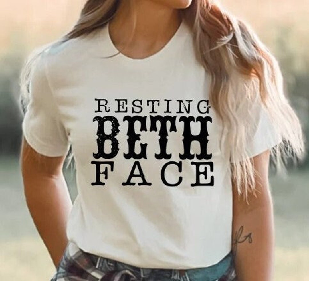 Resting Beth Face Yellow Stone T-shirt - Etsy