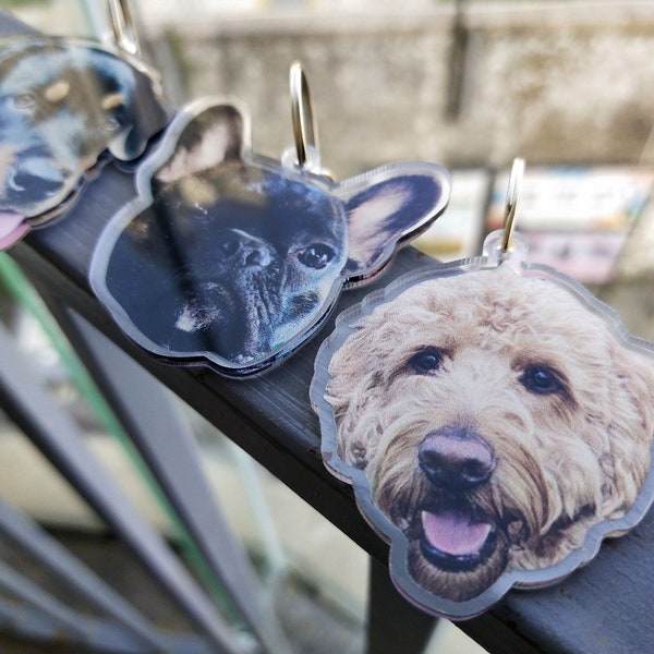 Custom Dog Keychain - Etsy