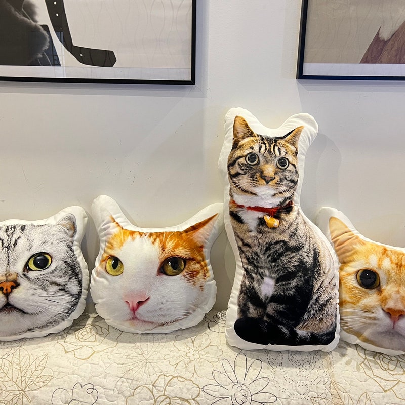Custom Cat Shaped Pillow - Etsy