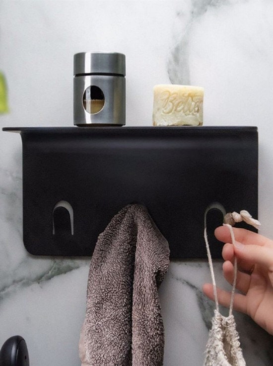 Modern Stainless Metal Shower Shelf Metal Bathroom Shelf - Etsy