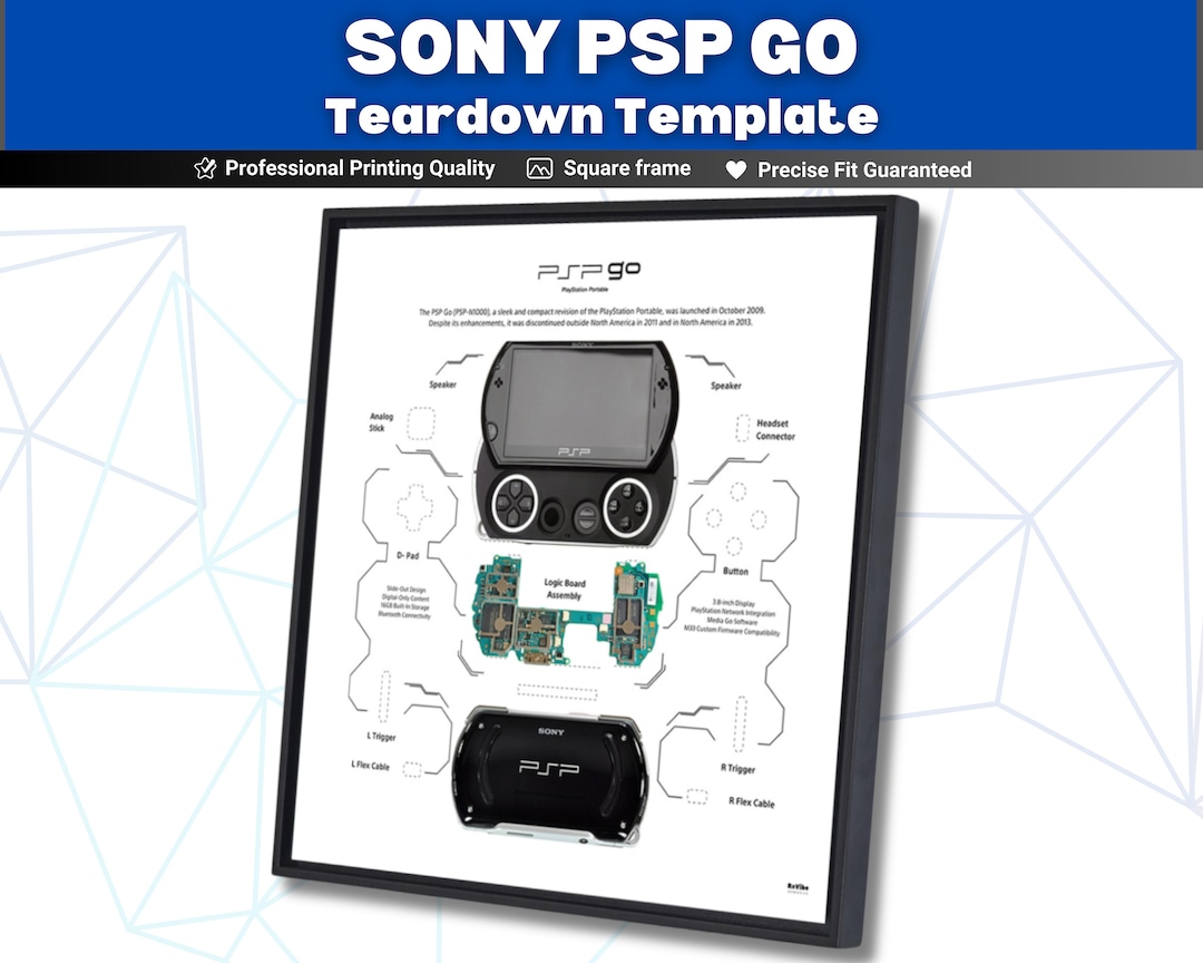 PSP Go Teardown Template Download , Playstation Portable Deconstructed ...