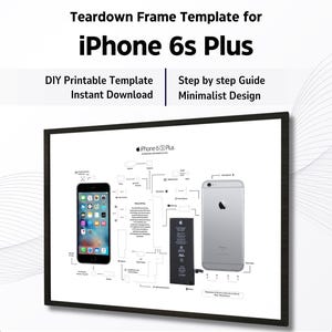 IPhone 6S Plus Teardown Template Download | Teardown Art for iPhone 6S ...