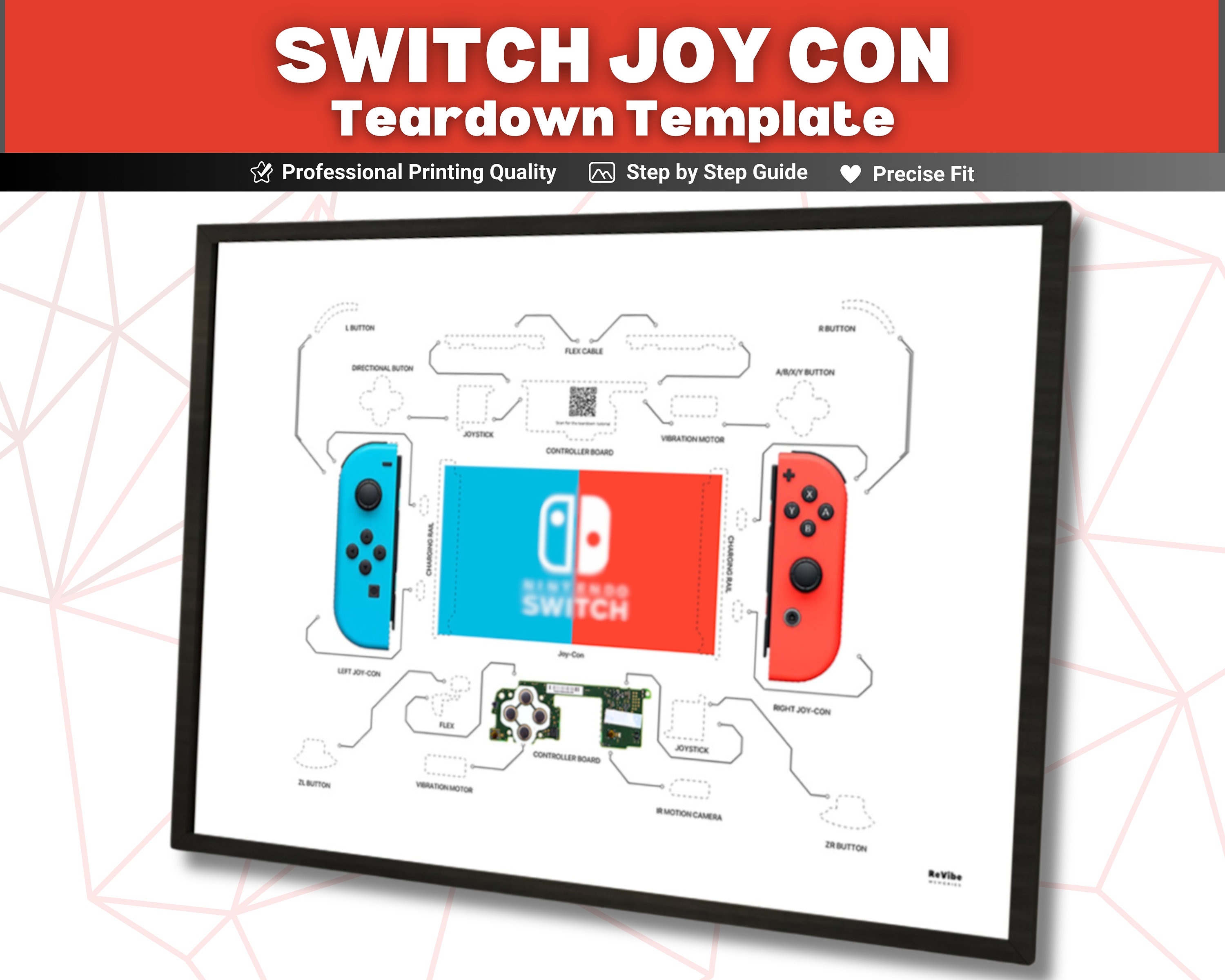 Switch Joy-con Controller Teardown Template (digital Download) - Etsy
