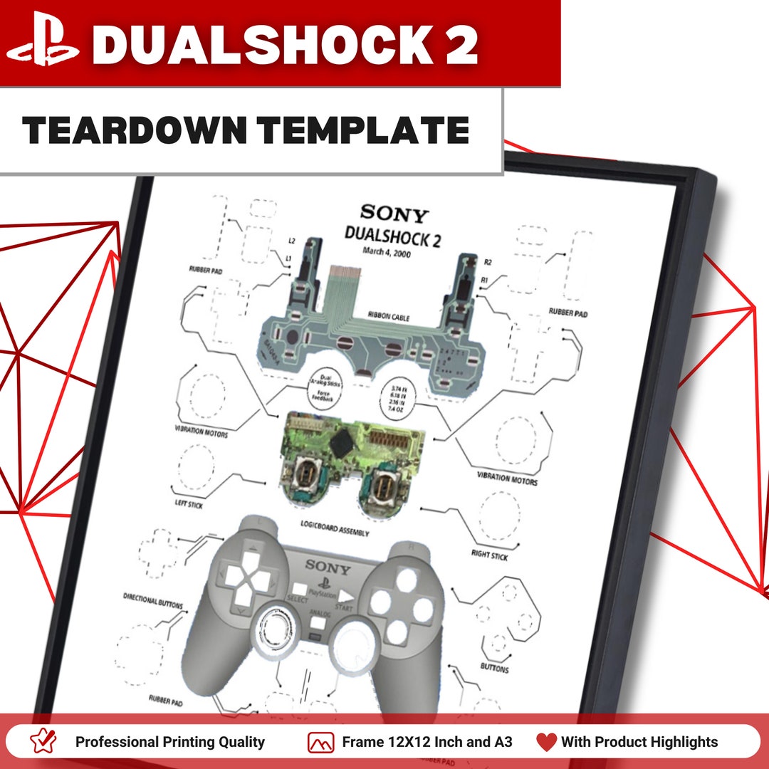 Download DUALSHOCK 2 Teardown Template Playstation 2 - Etsy Download DUALSHOCK 2 Teardown Template Playstation 2 - Etsy