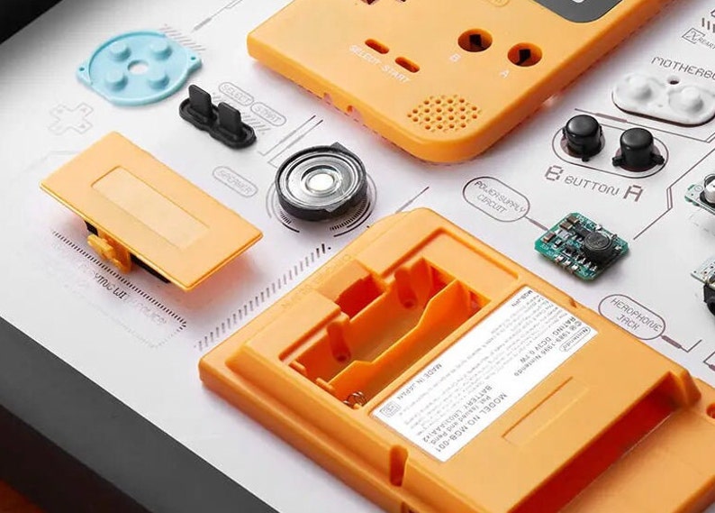 Game Boy Pocket Teardown Template , Download Gameboy Pocket 1996 ...