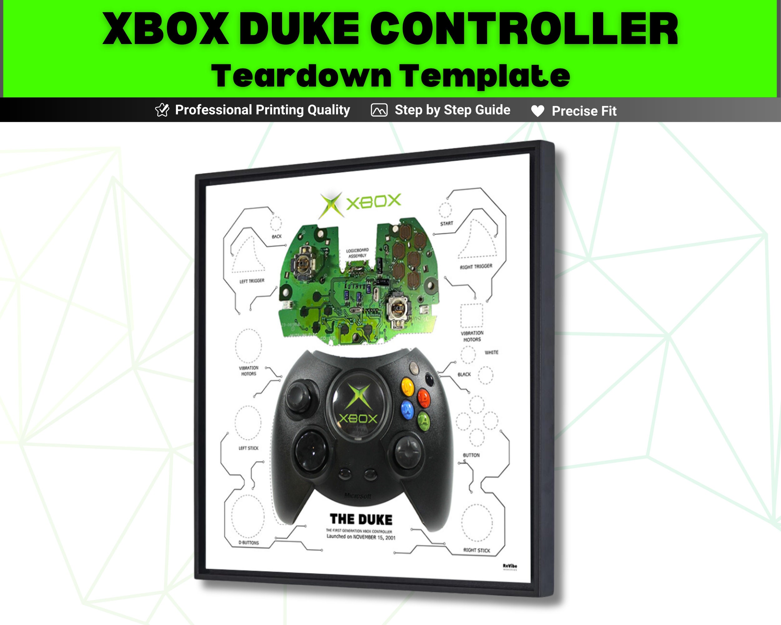 All Xbox Controllers Teardown Template Collection , Includes Series X ...