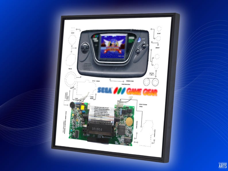 SEGA Game Gear Teardown Template: DIY Frame Art (digital Download ...