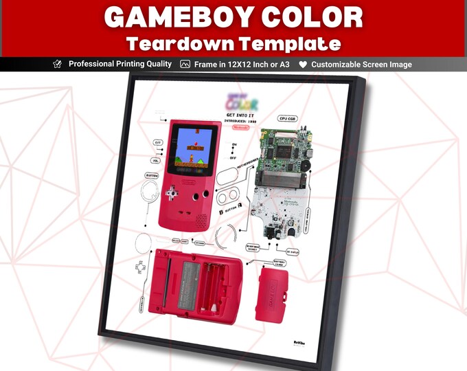 Framed Nintendo Game Boy Pocket Deconstructed Wall Art - Etsy Canada