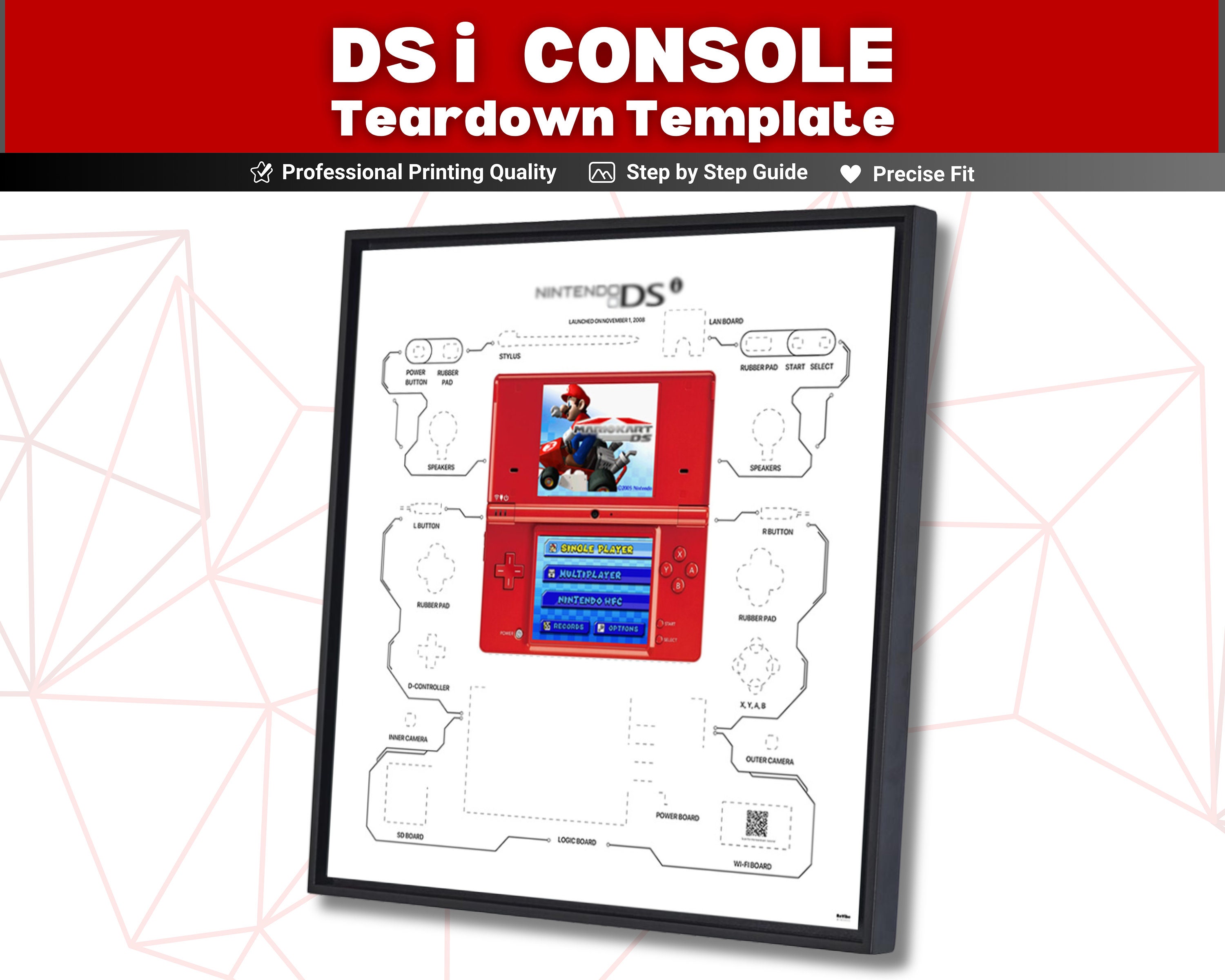 Dsi Teardown Template Download , Dsi Game Console Teardown Template ...