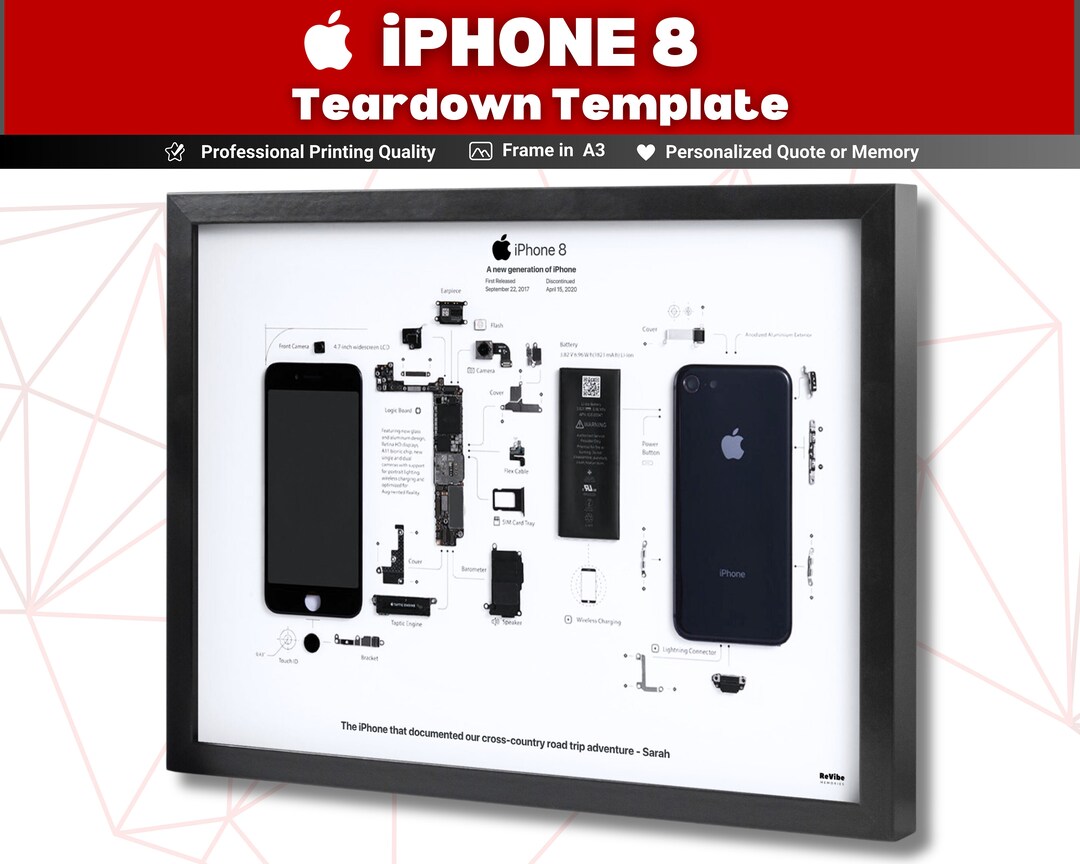 IPhone 8 Teardown Template Download , Download Disasembled iPhone 8 ...
