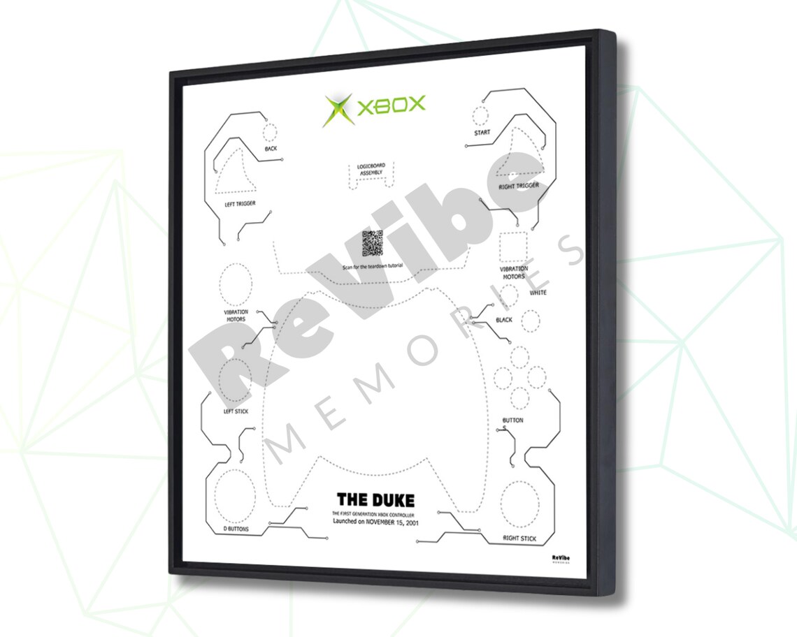 XBOX the Duke Controller Teardown Template Download , Disassemble OG ...