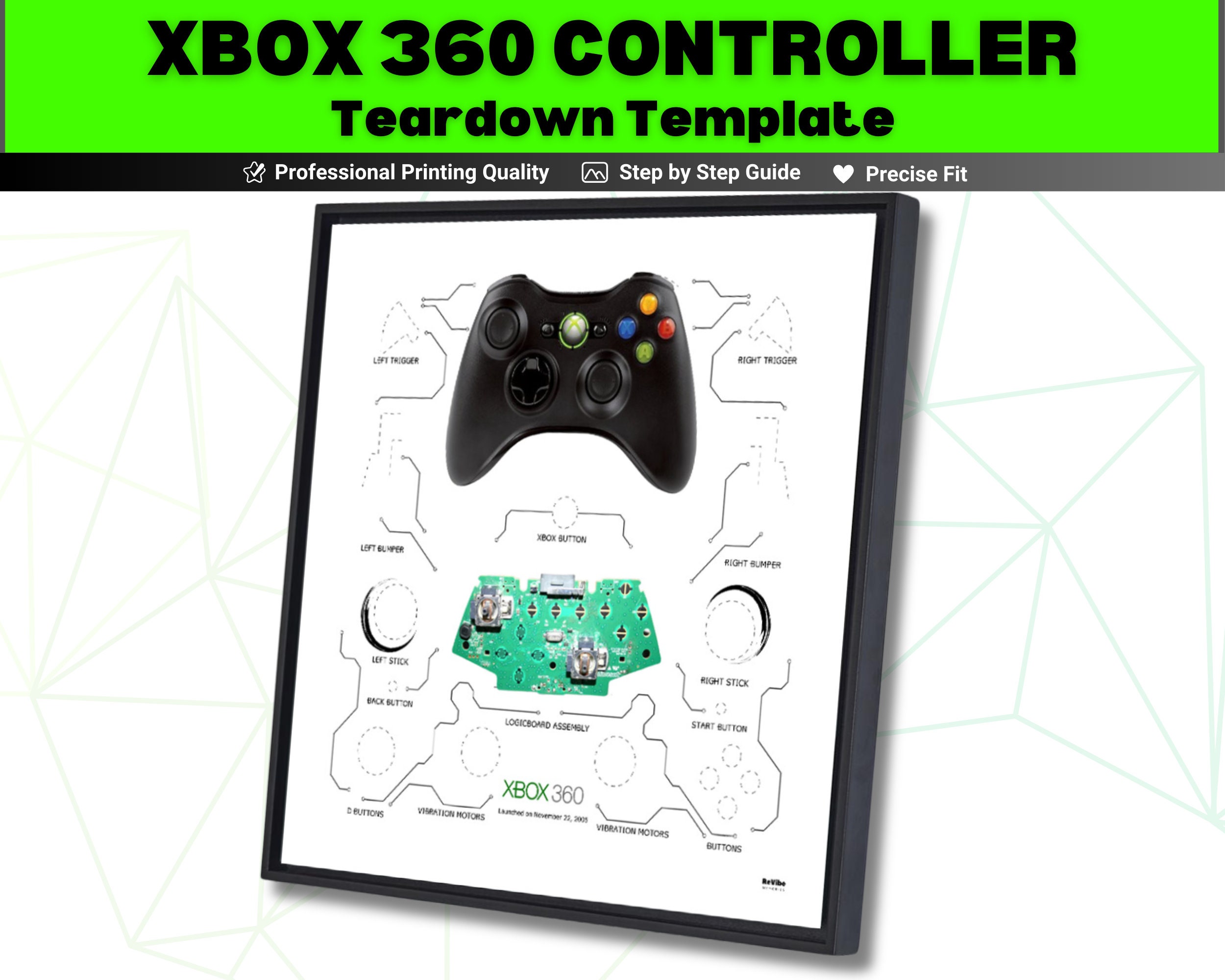 All Xbox Controllers Teardown Template Collection , Includes Series X ...