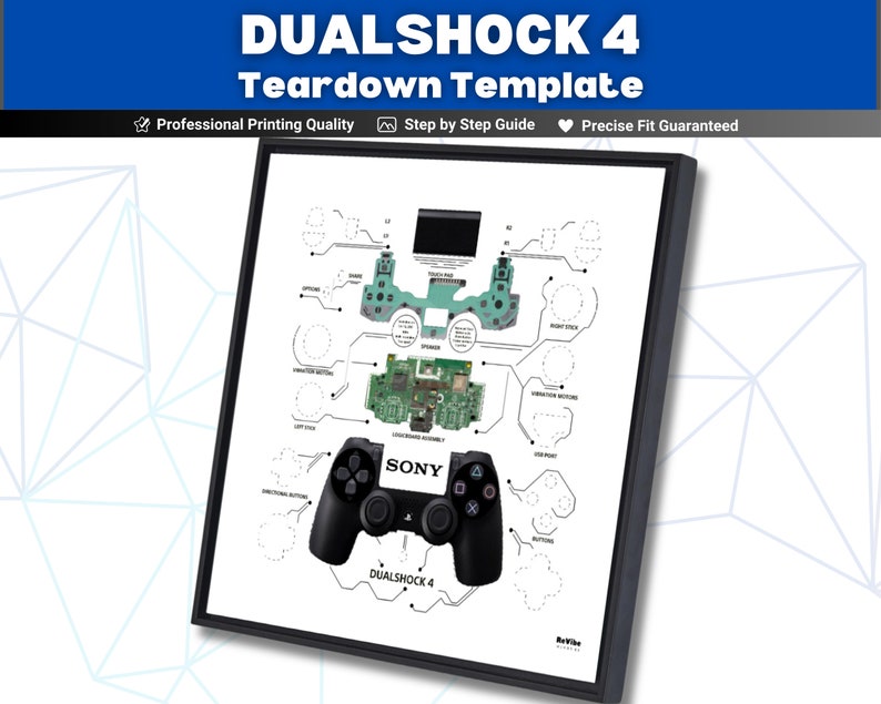 All in One Playstation Controller Teardown Template Collection, Includes All Dualshock ...