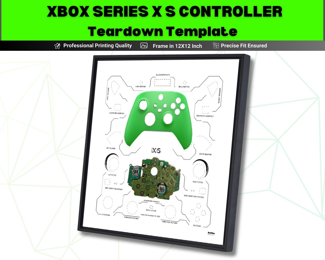 XBOX Series X S Controller Teardown Template Download , Disassembled ...
