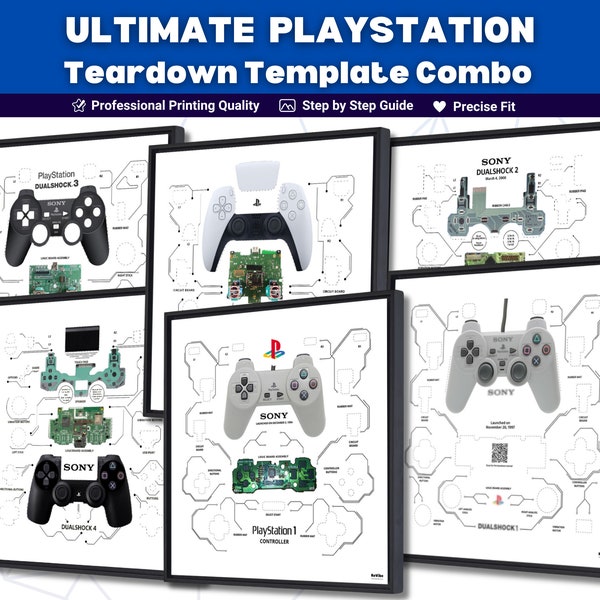 Playstation Template - Etsy