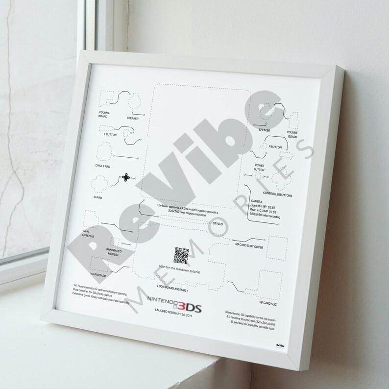 3DS Teardown Template Download , 3DS Game Console Teardown Template in ...