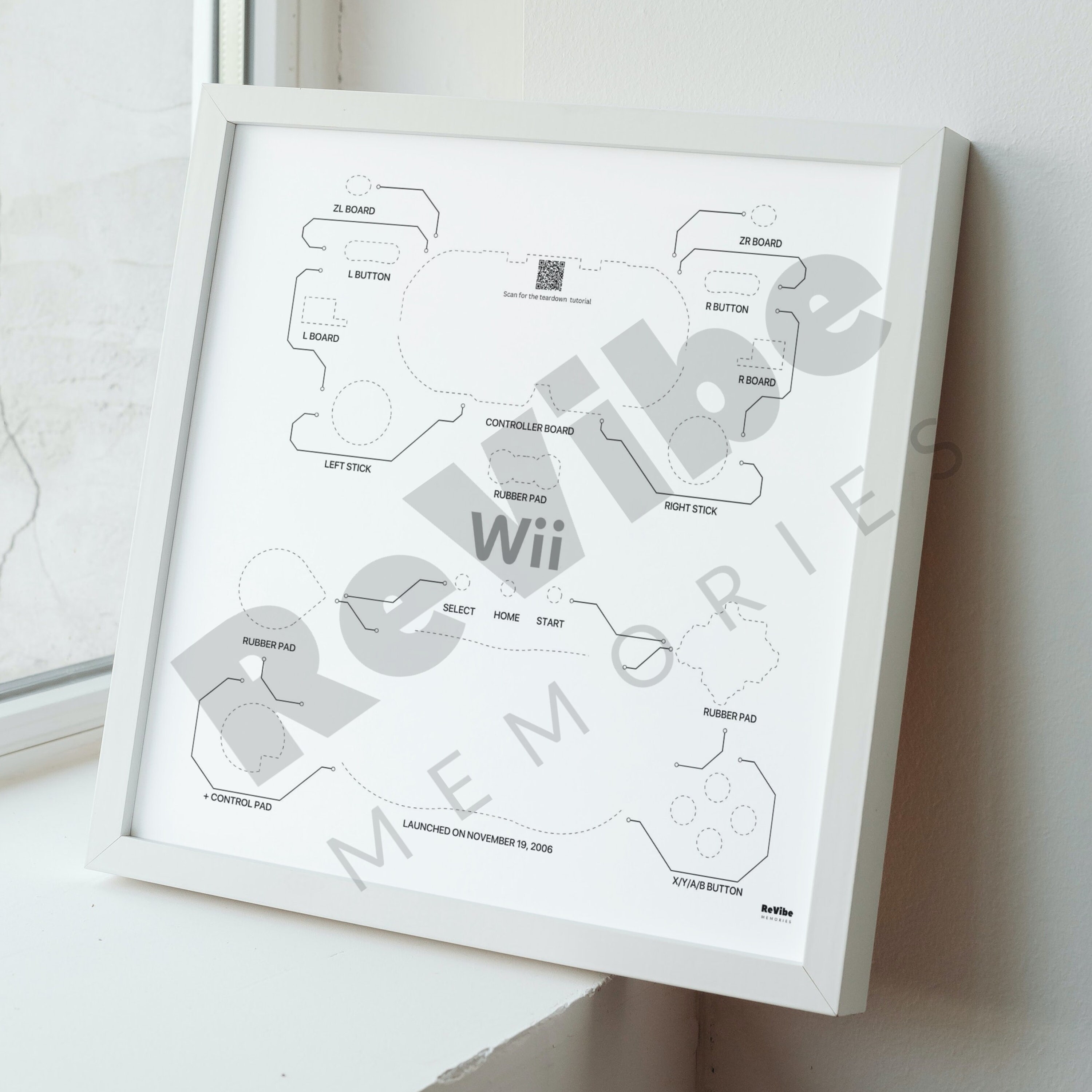 Wii Classic Controller Teardown Template (digital Download) - Etsy