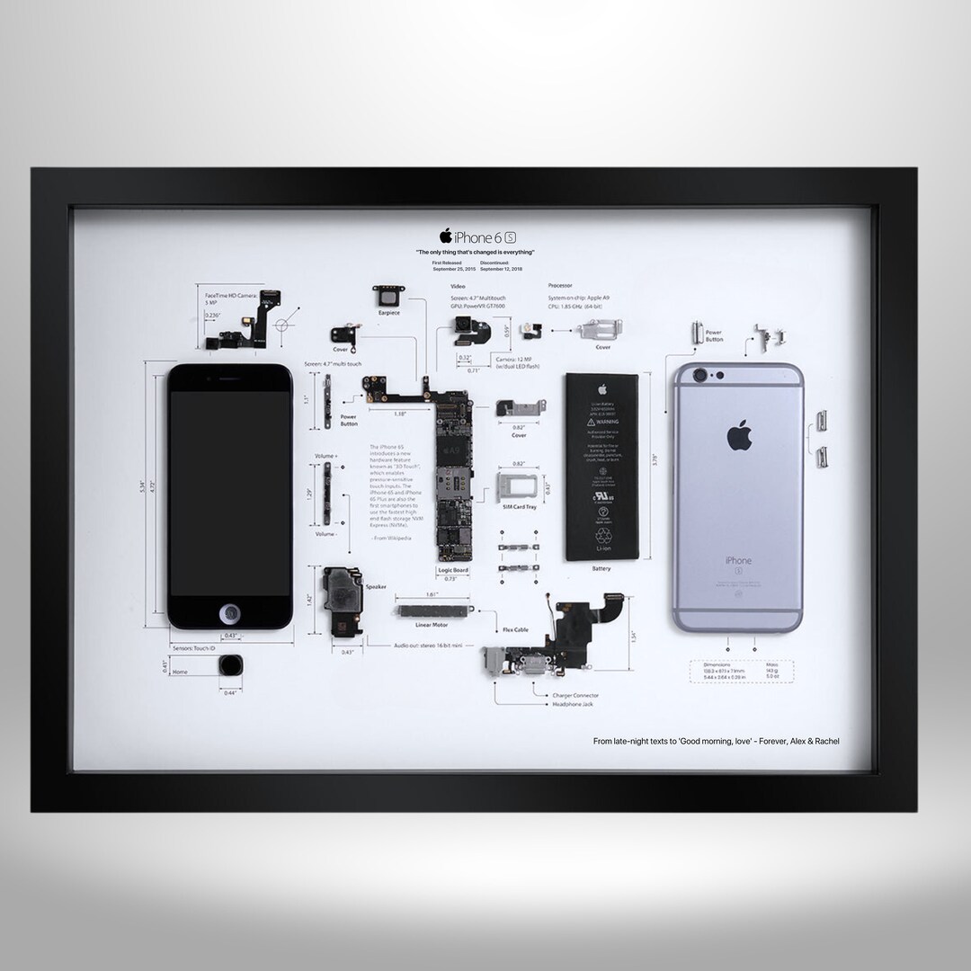 IPhone 6s Teardown Art Custom Memory Wall Art Retro iPhone - Etsy