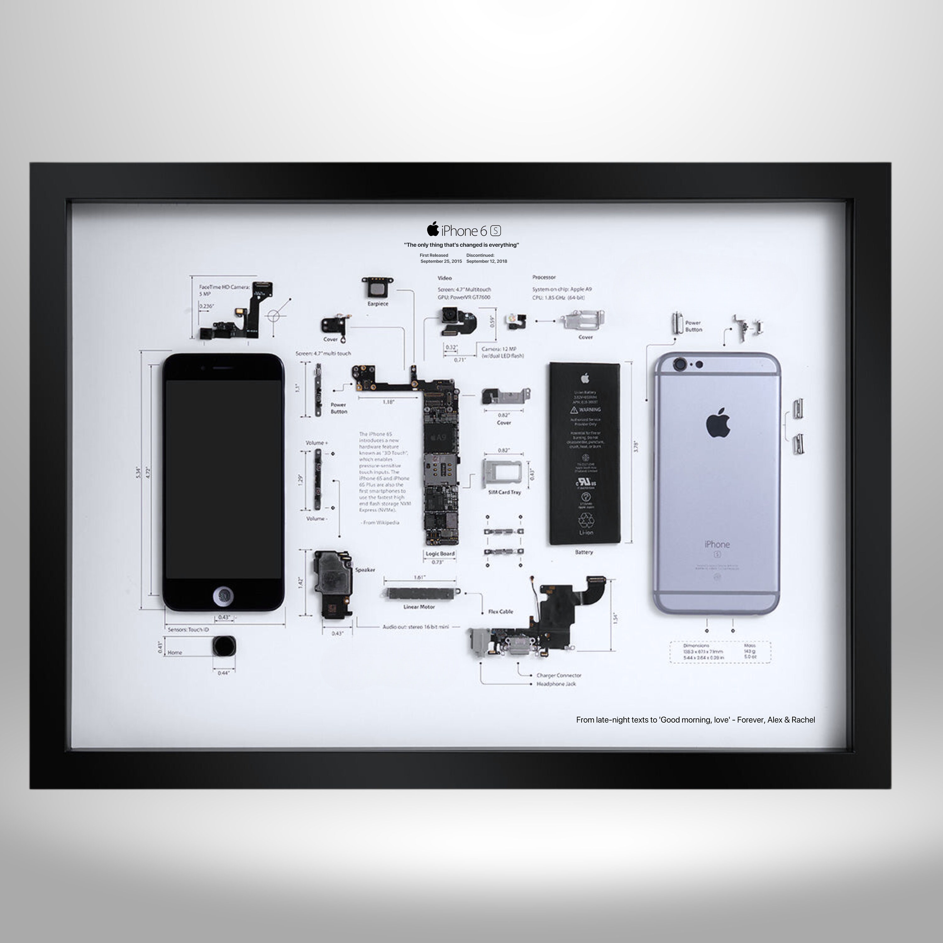 IPhone 6S Teardown Template Download Download Disassembled iPhone 6S ...