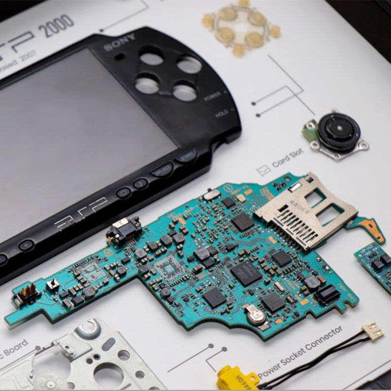 PSP 2000 Teardown Template Download , Playstation Portable ...