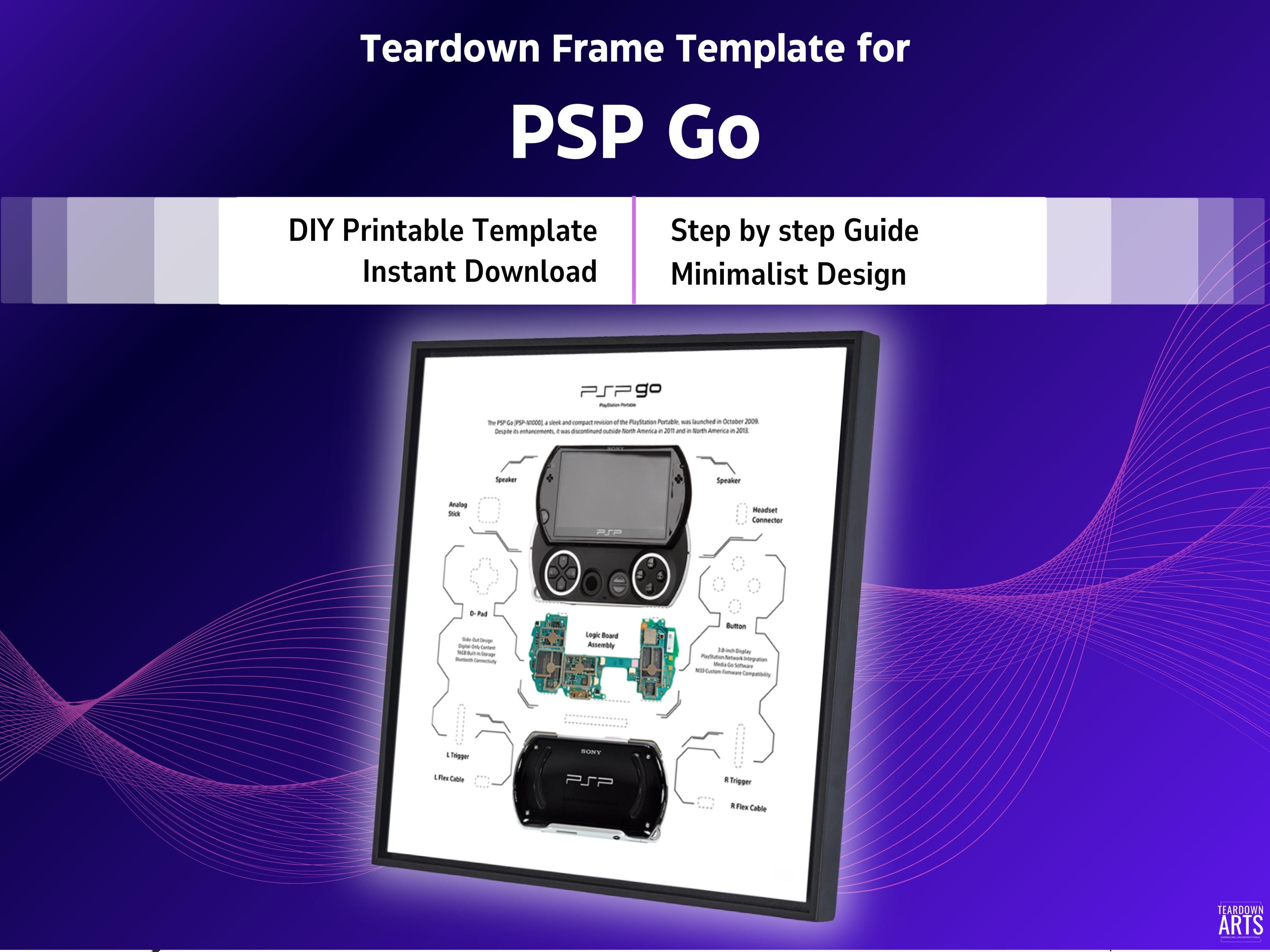 PSP Go Teardown Template Download | Playstation Portable Deconstructed ...