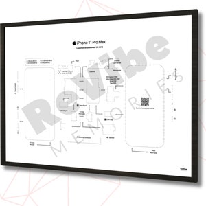 IPhone 11 Pro Max Teardown Template Download , Blueprint Frame for ...