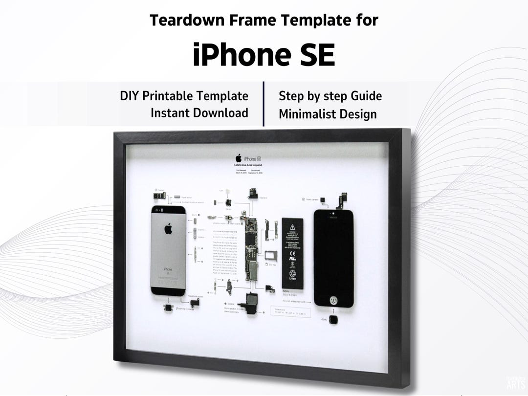 IPhone SE 1st Gen Teardown Template Download | iPhone Disassembly ...