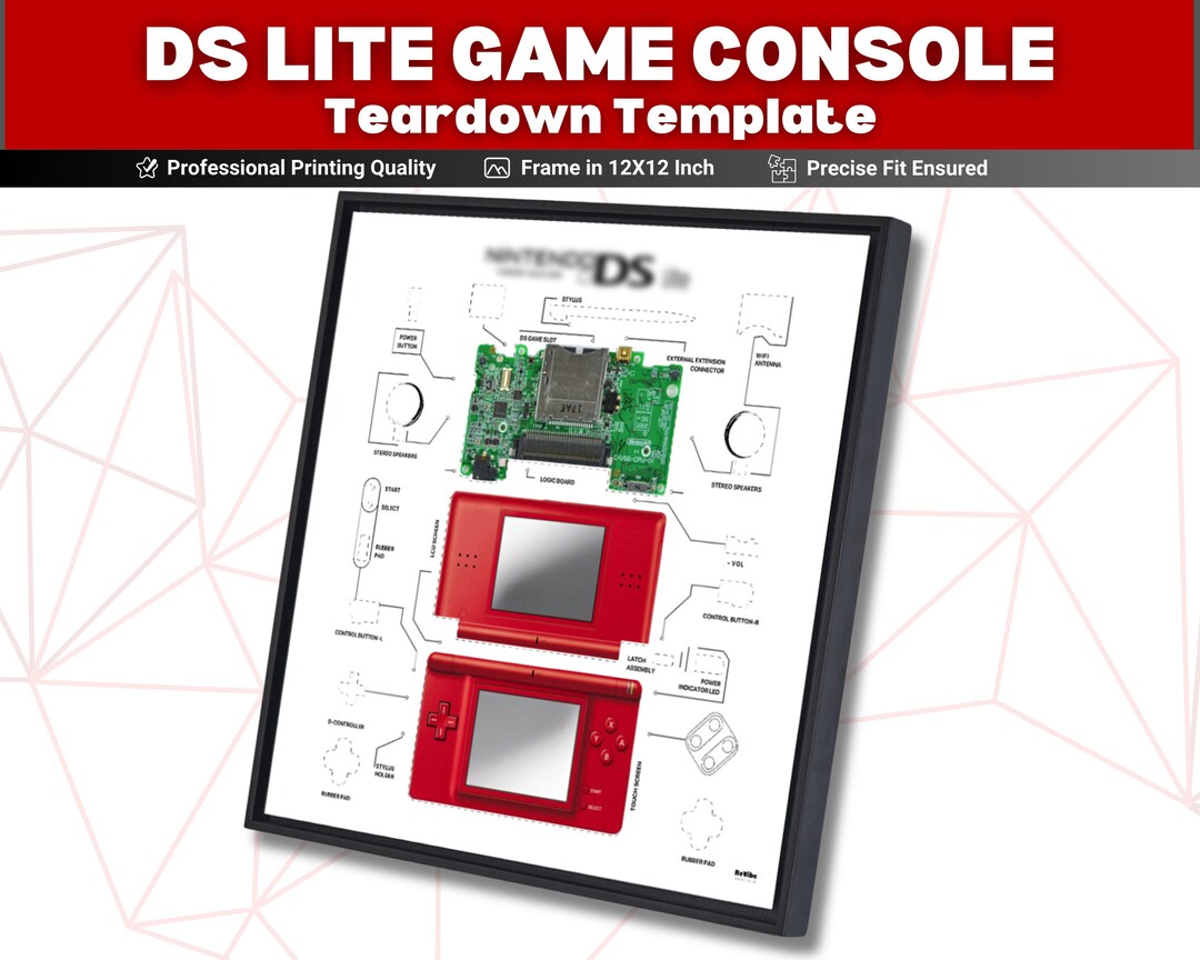 DS Lite Teardown Template Download , DS Lite Game Console Teardown ...
