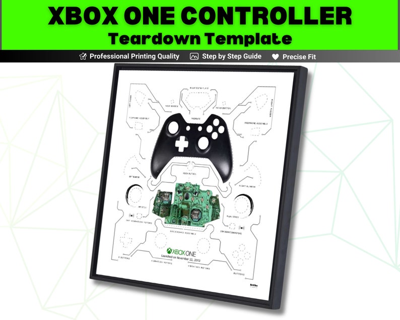 All Xbox Controllers Teardown Template Collection , Includes Series X ...