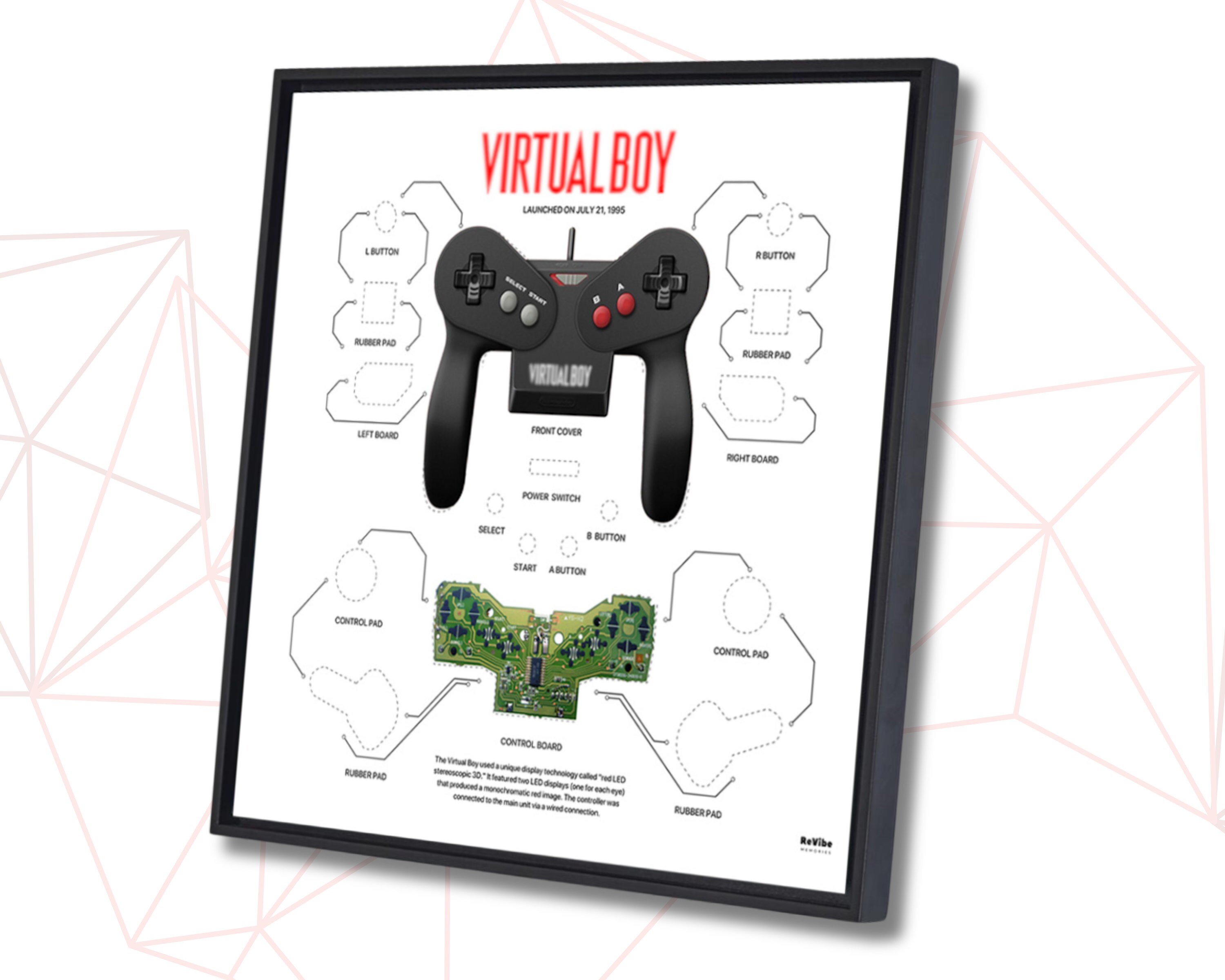 VIRTUAL BOY Controller Teardown Template Download , 1995 Virtualboy ...