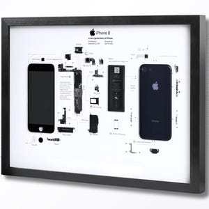 IPhone 8 Teardown Template Download | Disasembled iPhone 8 Framed ...