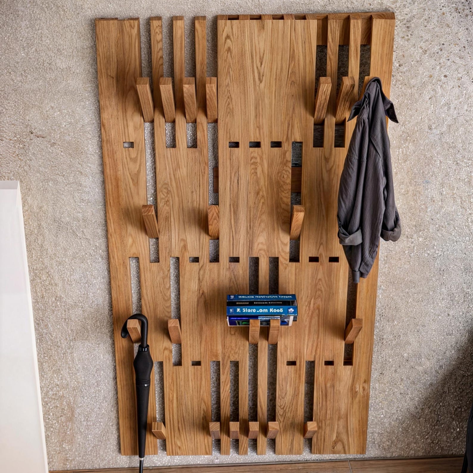 DIY Wooden Wall Rack Plan | Modern Organizer With Unique Design | Step ...