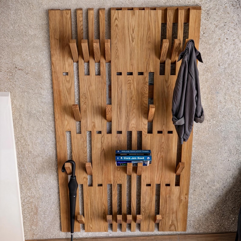 DIY Wooden Wall Rack Plan | Modern Organizer With Unique Design | Step ...