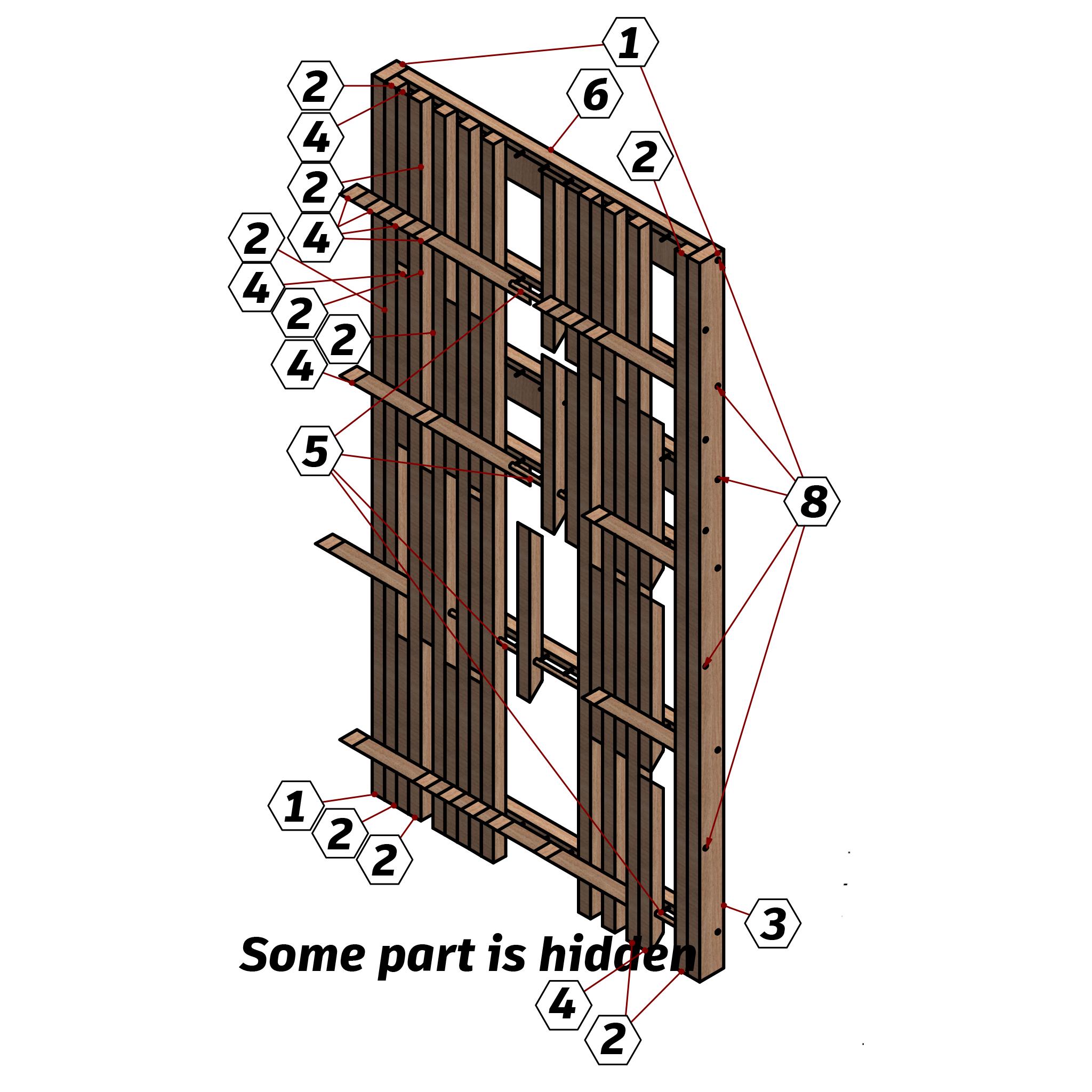 DIY Wooden Wall Rack Plan | Modern Organizer With Unique Design | Step ...