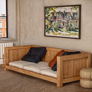 DIY Wooden Sofa Plan – Digital Download, Large Modern Couch, PDF Build ...