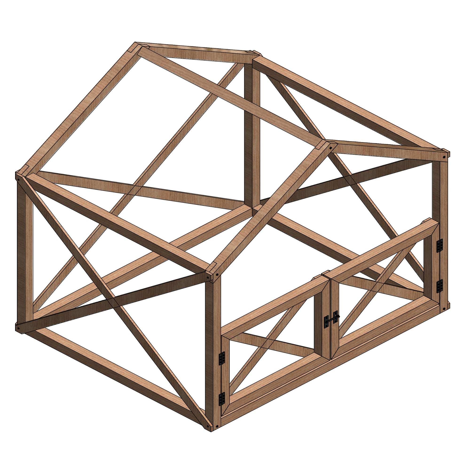 Build Your Dog a Palace: XL Indoor Dog Kennel DIY Plans (45 3/8"x36"x42 ...