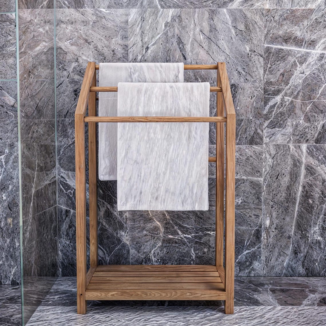 DIY Towel Rack | Wooden Towel Rack Plan | Parts List & Instructions - Etsy