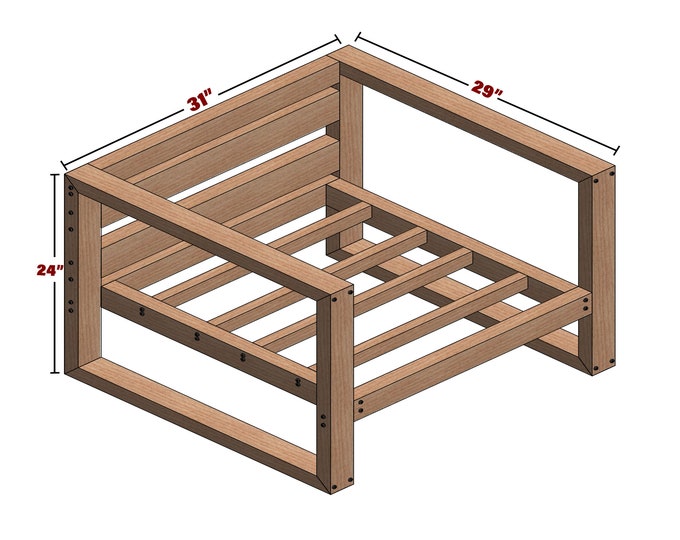 Wooden Chair Design Plans Step by Step - Etsy Canada