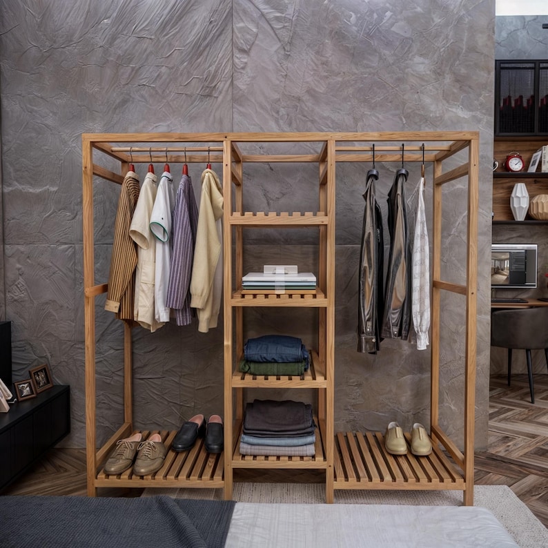 DIY Clothing Rack | Wooden Garment Rack Plan | Parts List ...