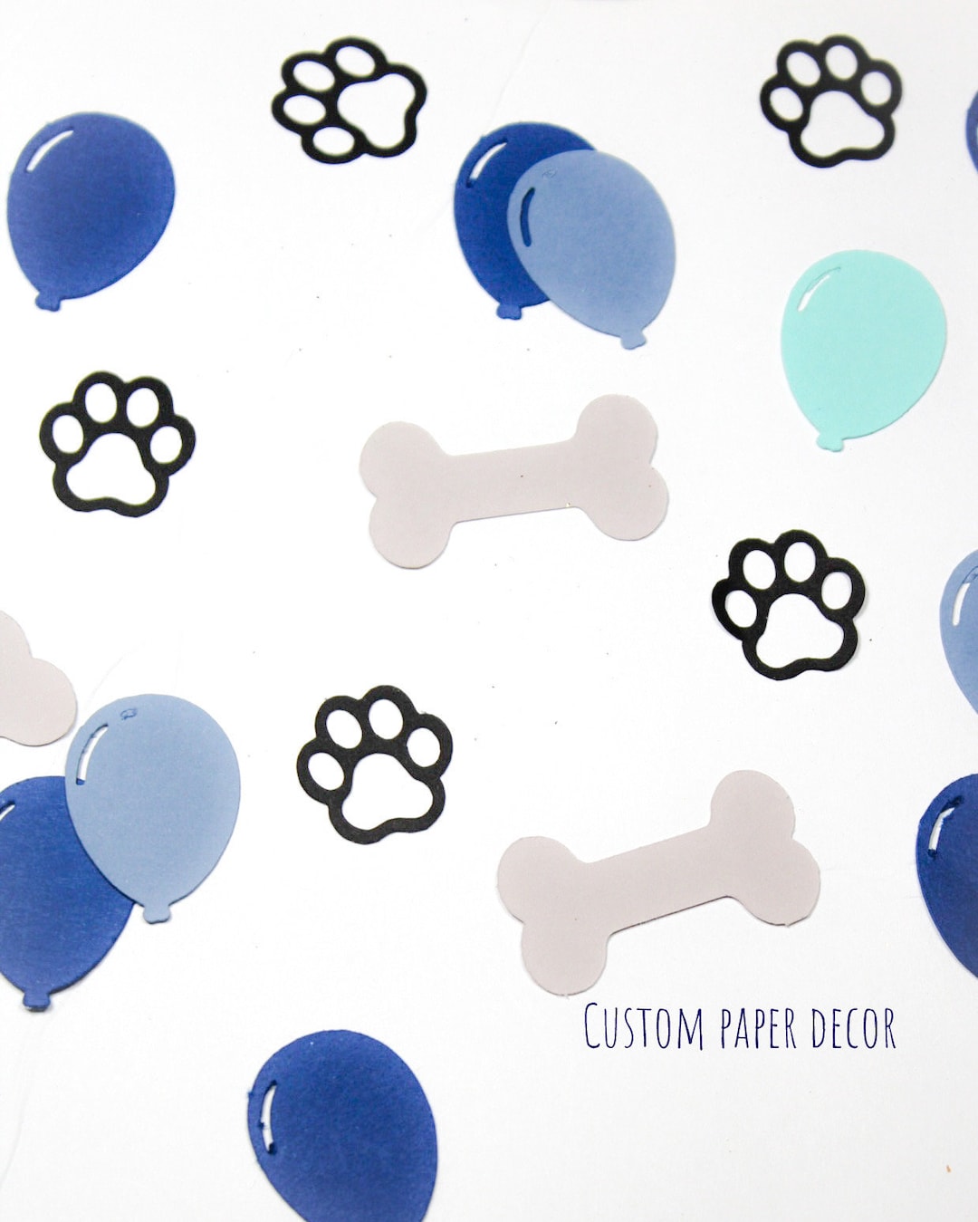 Dog Bone Confetti, Animal Confetti, Paw Print Confetti, Bone Confetti ...