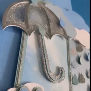 Clouds and Rain Cake Topper Baby Shower Cake Topper Rainbow - Etsy