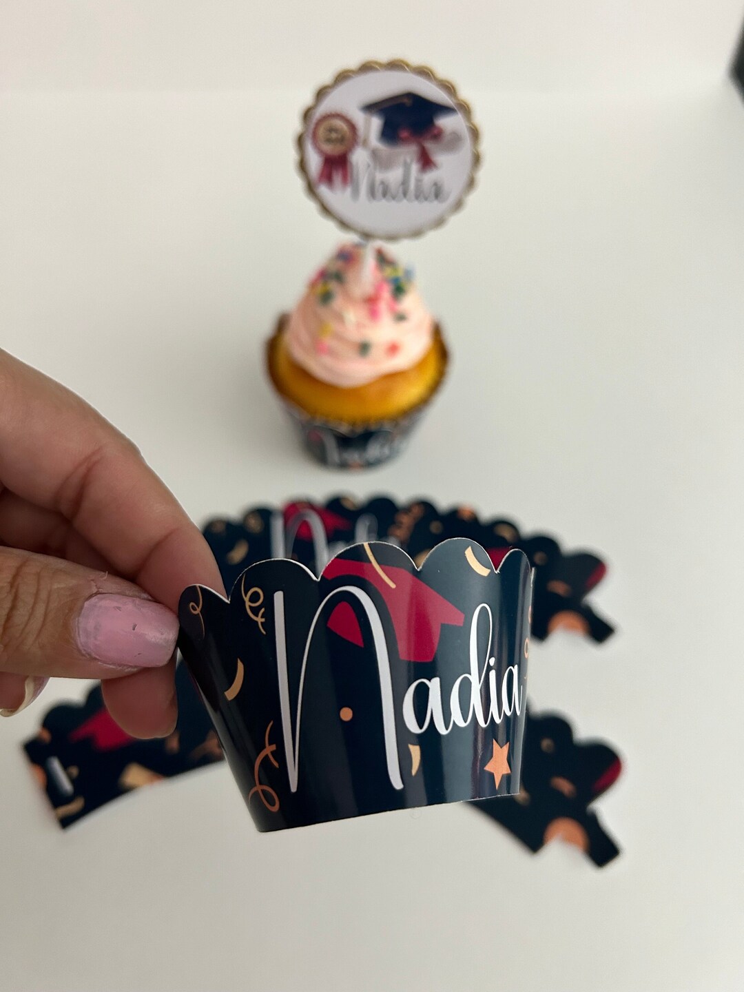 Graduation Cupcake Liners, Graduation 2024 Decorations, Grad 2024 ...