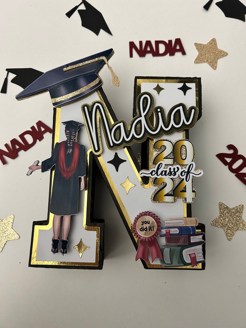 Graduation 3D Letter: 2025 Party Centerpiece - Etsy