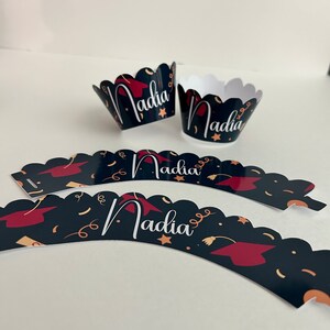 Graduation Cupcake Liners, Graduation 2024 Decorations, Grad 2024 ...