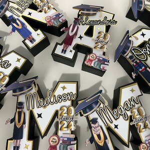 Graduation 3D Letter, Graduation 2024 Decorations, Graduation ...