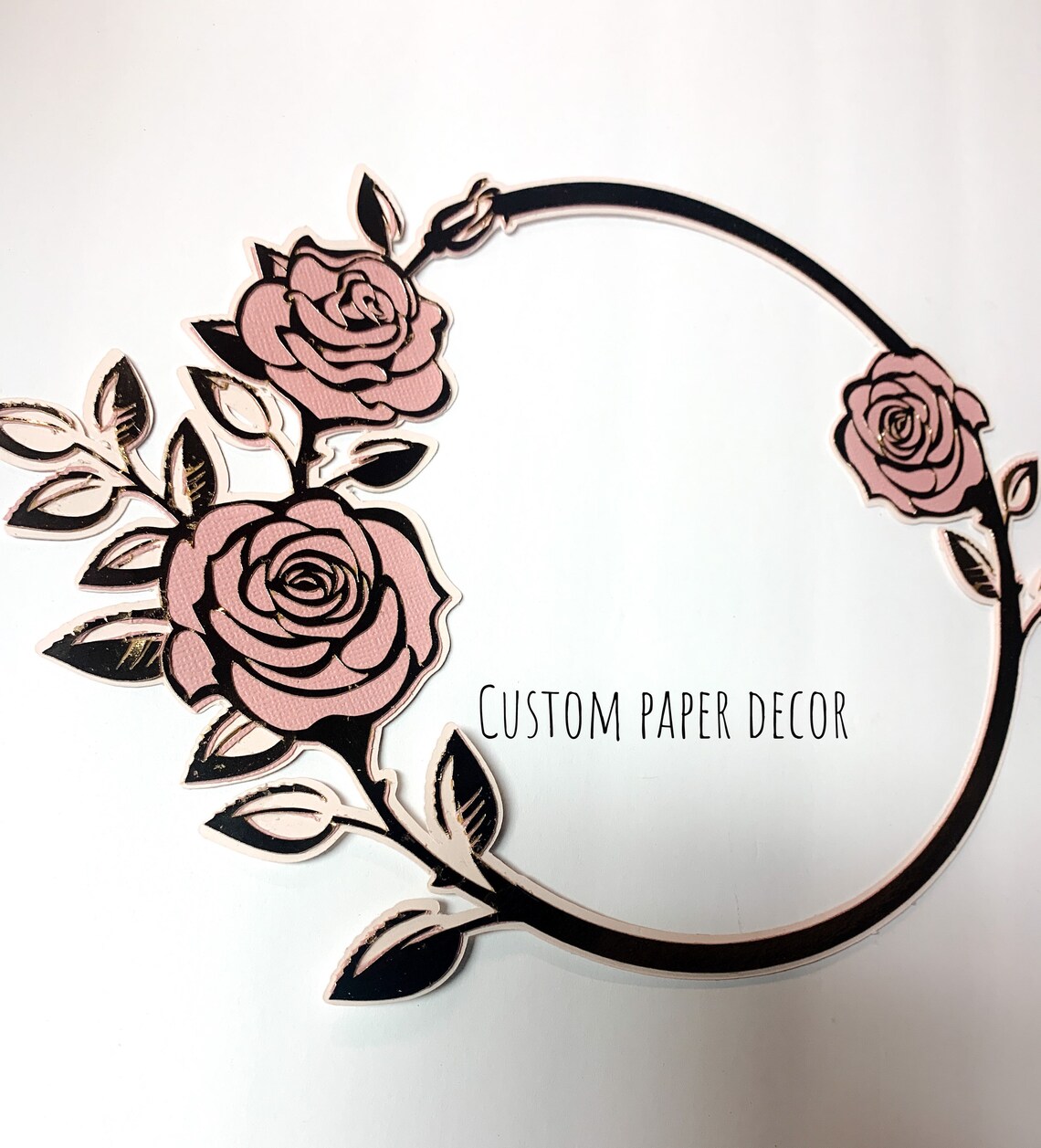 Rose Cake Topper SVG, Floral Topper Svg, Birthday Cake Topper ...