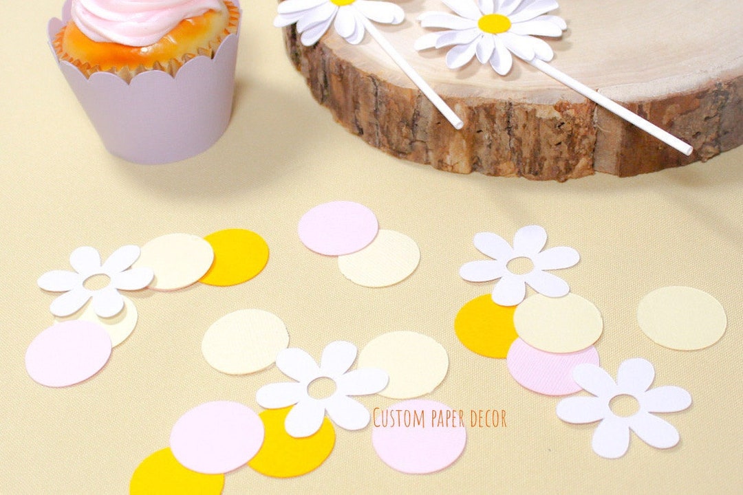 Daisy Confetti, Groovy One Confetti, Table Confetti, Daisy, Groovy ...