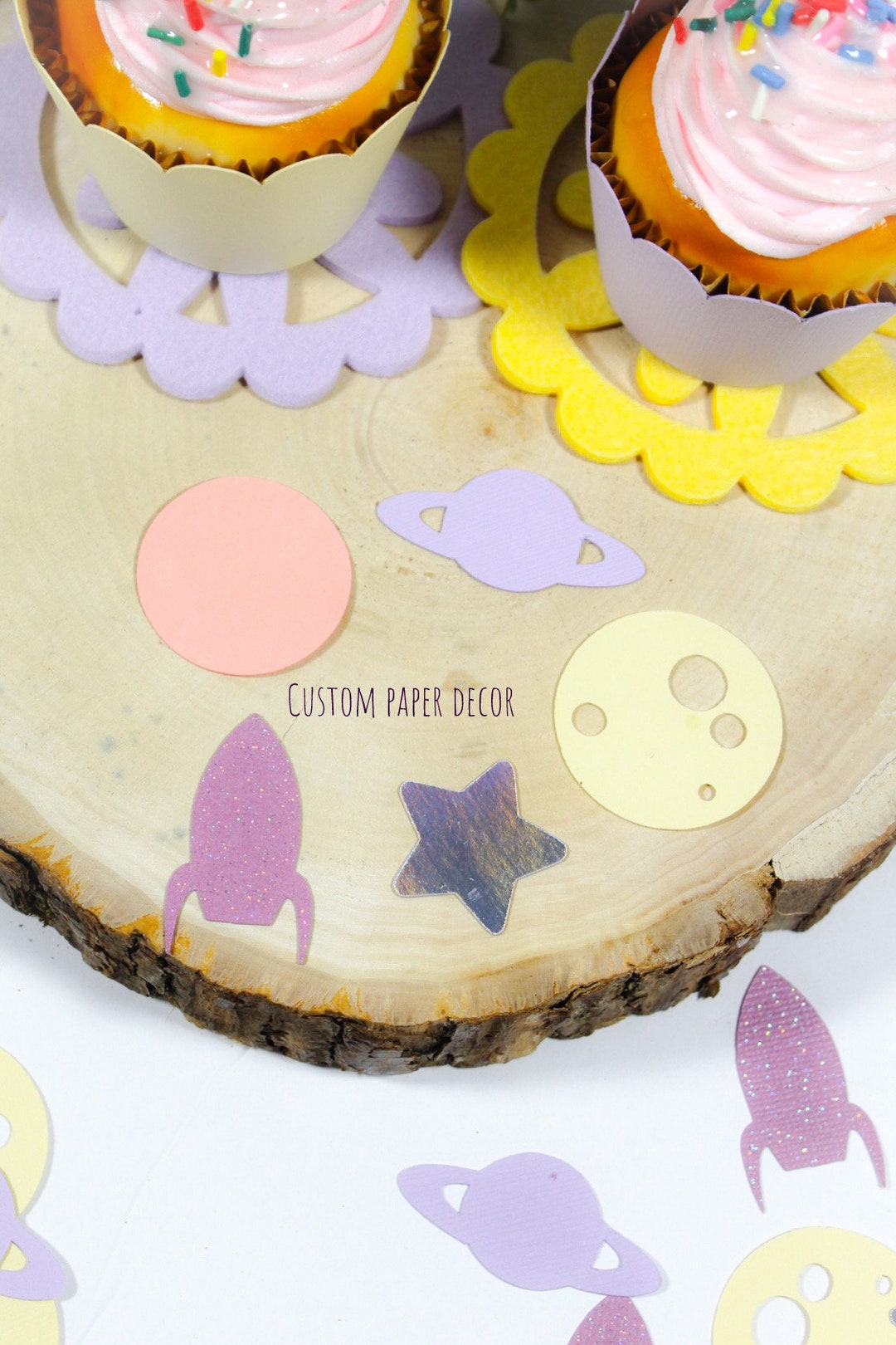 Space Confetti, Space Theme Birthday Decor, First Trip Around the Moon ...